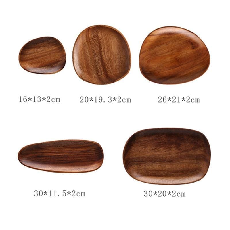 Acacia Wood Plate Set | Scratch Resistant | Tilly Living