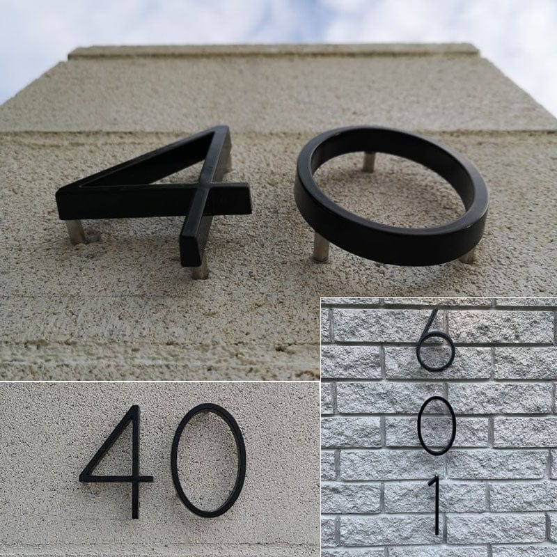 Floating Modern House Numbers | Outdoor House Numbers | Tilly Living